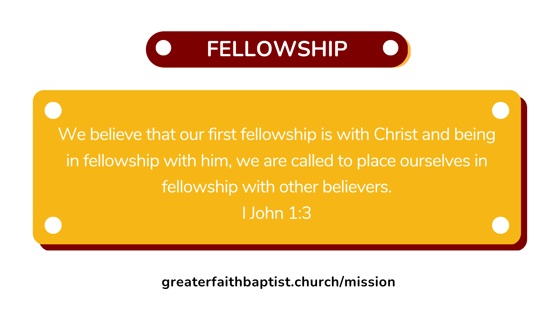 Mission-Fellowship - Greater Faith Baptist Church of Memphis